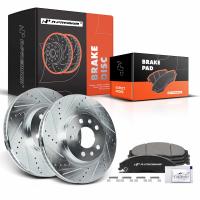 China Front Drilled Rotors & Ceramic Brake Pads for Cadillac CTS 2003-2007 for sale