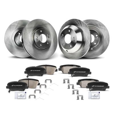 China Front & Rear Disc Brake Rotors & Ceramic Brake Pads for Kia Sorento 2016-2019 for sale