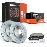 China Front Drilled Rotors & Ceramic Brake Pads for Chevrolet Equinox Pontiac Saturn for sale