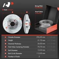 China Front Drilled Rotors & Ceramic Brake Pads for Chevrolet Equinox Pontiac Saturn for sale