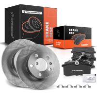 China Rear Disc Brake Rotors & Ceramic Brake Pads for Audi TT 2000-2004 VW Golf Jetta for sale