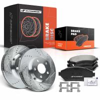 China Front Drilled Rotors & Ceramic Brake Pads for Chevrolet Impala Monte Carlo Buick for sale