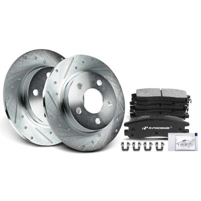 China Rear Drilled Rotors & Ceramic Brake Pads for Buick LeSabre Cadillac Oldsmobile for sale