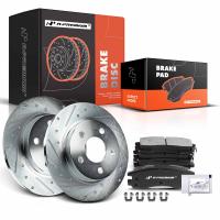 China Rear Drilled Rotors & Ceramic Brake Pads for Buick LeSabre Cadillac Oldsmobile for sale