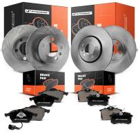 China Front & Rear Disc Brake Rotors & Ceramic Brake Pads for Volkswagen Beetle Jetta for sale