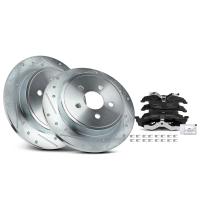 China Rear Drilled Rotors & Ceramic Brake Pads for Chrysler PT Cruiser Dodge Neon for sale