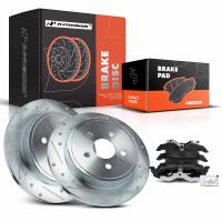 China Rear Drilled Rotors & Ceramic Brake Pads for Chrysler PT Cruiser Dodge Neon for sale