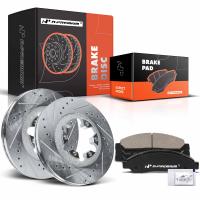 China Front Drilled Rotors & Ceramic Brake Pads for Chevrolet Colorado GMC Canyon for sale