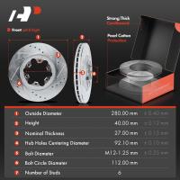 China Front Drilled Rotors & Ceramic Brake Pads for Chevrolet Colorado GMC Canyon for sale