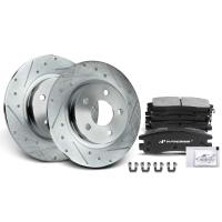 China Rear Drilled Rotors & Ceramic Brake Pads for Cadillac DeVille Seville Buick for sale