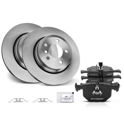 China Rear Disc Brake Rotors & Ceramic Brake Pads for BMW X3 E83 F25 2004-2010 L6 3.0L for sale