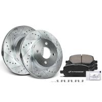 China Front Drilled Rotors & Ceramic Brake Pads for Chevrolet Cobalt Pontiac Saturn for sale