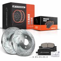 China Front Drilled Rotors & Ceramic Brake Pads for Chevrolet Cobalt Pontiac Saturn for sale