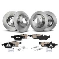 China Front & Rear Disc Brake Rotors & Ceramic Brake Pads for BMW 325i E90 2006 328i for sale