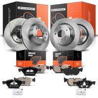 China Front & Rear Disc Brake Rotors & Ceramic Brake Pads for BMW 325i E90 2006 328i for sale