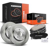 China Rear Disc Brake Rotors & Ceramic Brake Pads for Ford Mustang 2010-2014 for sale