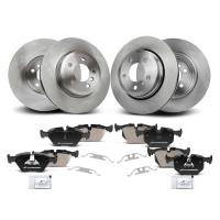 China Front & Rear Disc Brake Rotors & Ceramic Brake Pads for Mercedes-Benz E320 E350 for sale