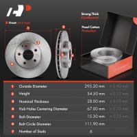 China Front & Rear Disc Brake Rotors & Ceramic Brake Pads for Mercedes-Benz E320 E350 for sale
