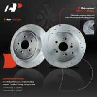 China Rear Drilled Brake Rotors for Honda Ridgeline 2006-2014 3.5L for sale