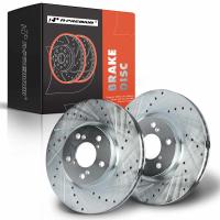 China Front Drilled Brake Rotors for Honda Ridgeline 2006-2014 3.5L for sale