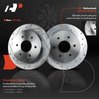 China Rear Drilled Brake Rotors for INFINITI QX56 Nissan Armada Titan for sale