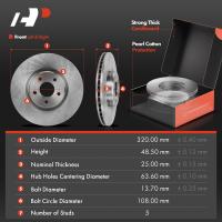 China Front Disc Brake Rotors & Ceramic Brake Pads for Ford Escape Transit Connect for sale