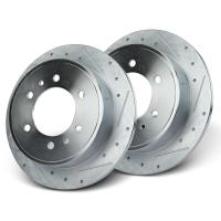 China Rear Drilled Brake Rotors for Hummer H3 2006-2010 H3T 2009-2010 for sale