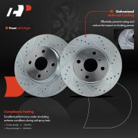 China Front Drilled Brake Rotors for Scion xA xB 2004-2006 L4 1.5L 255mm for sale