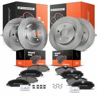 China Front & Rear Disc Brake Rotors & Ceramic Brake Pads for Ford Mustang 2005-2010 for sale