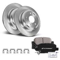 China Rear Disc Brake Rotors & Ceramic Brake Pads for Acura RL 2005-2012 V6 3.5L 3.7L for sale