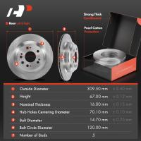 China Rear Disc Brake Rotors & Ceramic Brake Pads for Acura RL 2005-2012 V6 3.5L 3.7L for sale
