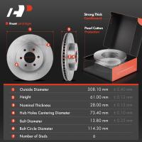 China Front Disc Brake Rotors & Ceramic Brake Pads for Dodge Durango 2003 V8 4.7L 5.9L for sale