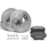 China Front Drilled Rotors & Ceramic Brake Pads for Toyota RAV4 2001-2005 for sale