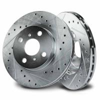 China Front Drilled Brake Rotors for Toyota Corolla 93-02 Chevrolet Geo Prizm for sale