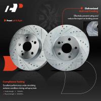 China Front Drilled Brake Rotors for Lexus CT200h 2011-2017 Toyota Prius 2010-2015 for sale