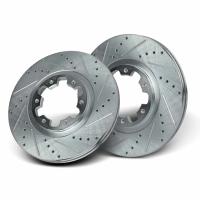 China Front Drilled Brake Rotors for INFINITI QX4 98-03 Nissan Pathfinder 98-04 for sale