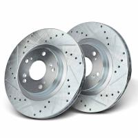China Front Drilled Brake Rotors for Honda Civic CR-V Acura CSX RSX ILX 300mm for sale