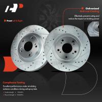 China Front Drilled Brake Rotors for Honda Civic CR-V Acura CSX RSX ILX 300mm for sale
