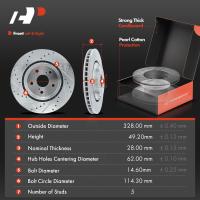 China Front Drilled Rotors & Ceramic Brake Pads for Toyota Sienna Lexus NX300 for sale