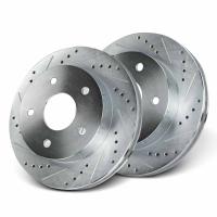 China Front Drilled Brake Rotors for Dodge Ram 1500 2000-2001 3.9L 5.2L 5.9L 4WD for sale