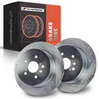 China Rear Drilled Brake Rotors for Toyota Highlander 2008-2014 2.7L 3.3L 3.5L for sale