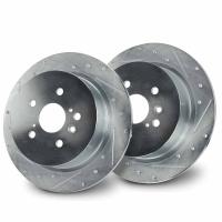 China Rear Drilled Brake Rotors for Toyota Highlander 2008-2014 2.7L 3.3L 3.5L for sale