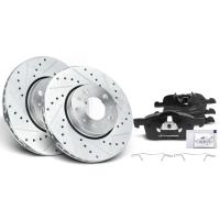 China Front Drilled Rotors & Ceramic Brake Pads for Volvo S60 S80 V70 XC70 for sale