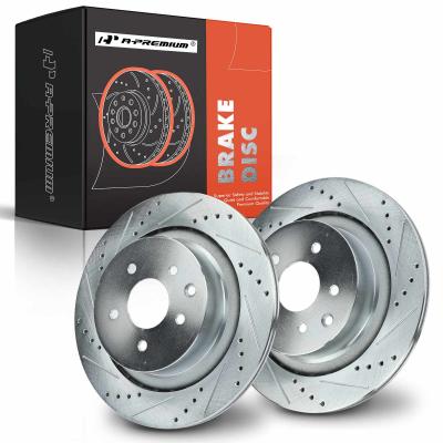 China Rear Drilled Brake Rotors for INFINITI G37 2008-2013 G35 2007-2008 Q60 2014-2015 for sale