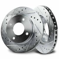 China Front Drilled Brake Rotors for Nissan Sentra 2000-2006 1.8L with Rear Drum for sale