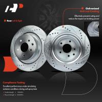 China Rear Drilled Brake Rotors for INFINITI G37 2008-2013 G35 2007-2008 Q60 2014-2015 for sale