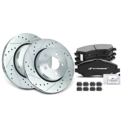 China Front Drilled Rotors & Ceramic Brake Pads for Dodge Nitro 2007-2011 Jeep Liberty for sale