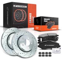 China Front Drilled Rotors & Ceramic Brake Pads for Dodge Nitro 2007-2011 Jeep Liberty for sale