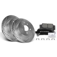 China Rear Drilled Rotors & Ceramic Brake Pads for INFINITI G35 2003-2005 Nissan LEAF for sale