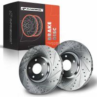 China Front Drilled Brake Rotors for Nissan Murano Altima INFINITI FX35 FX45 319mm for sale